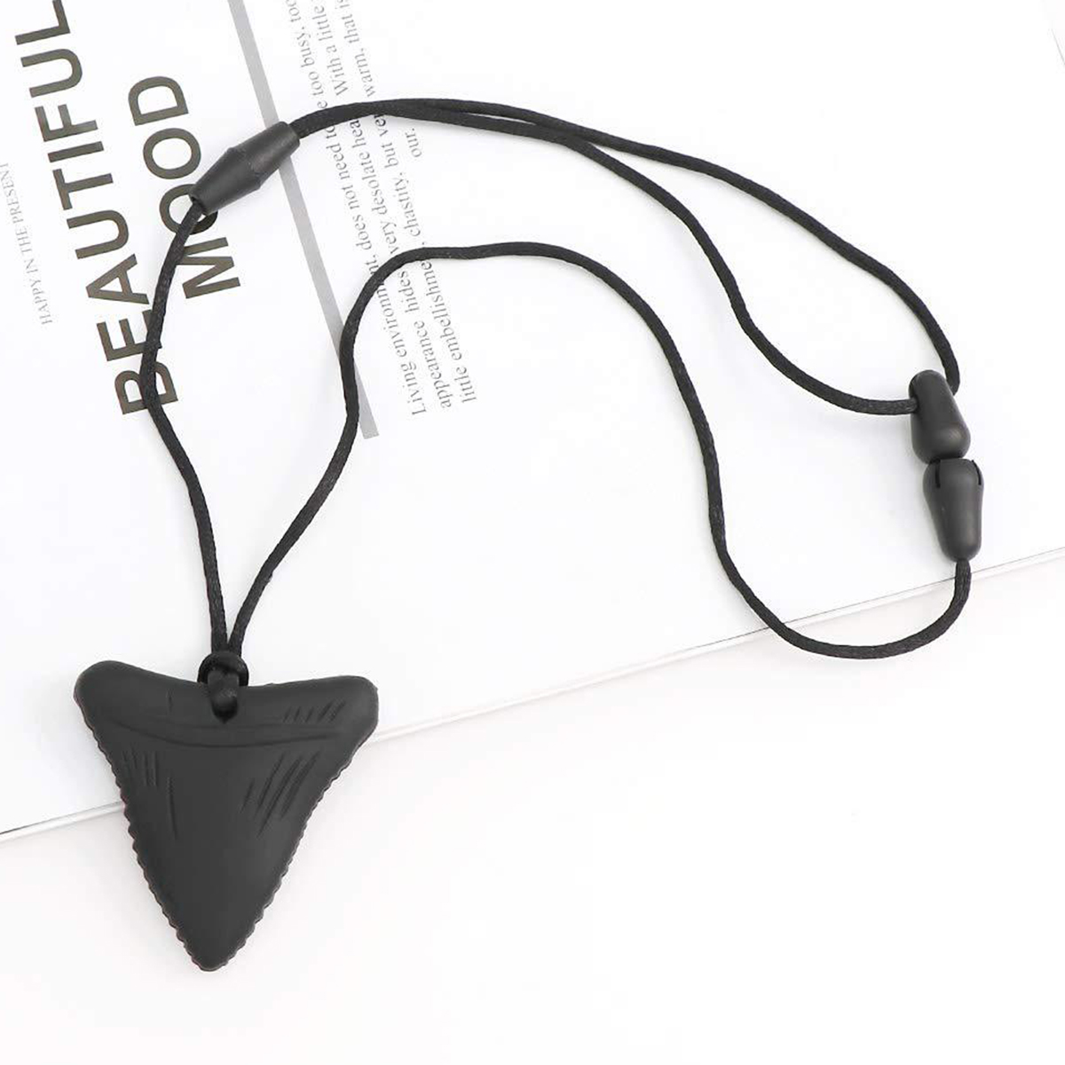 New Kids Chewlelry Shark Tooth Necklace Autism ADHD Sensory Chew ...