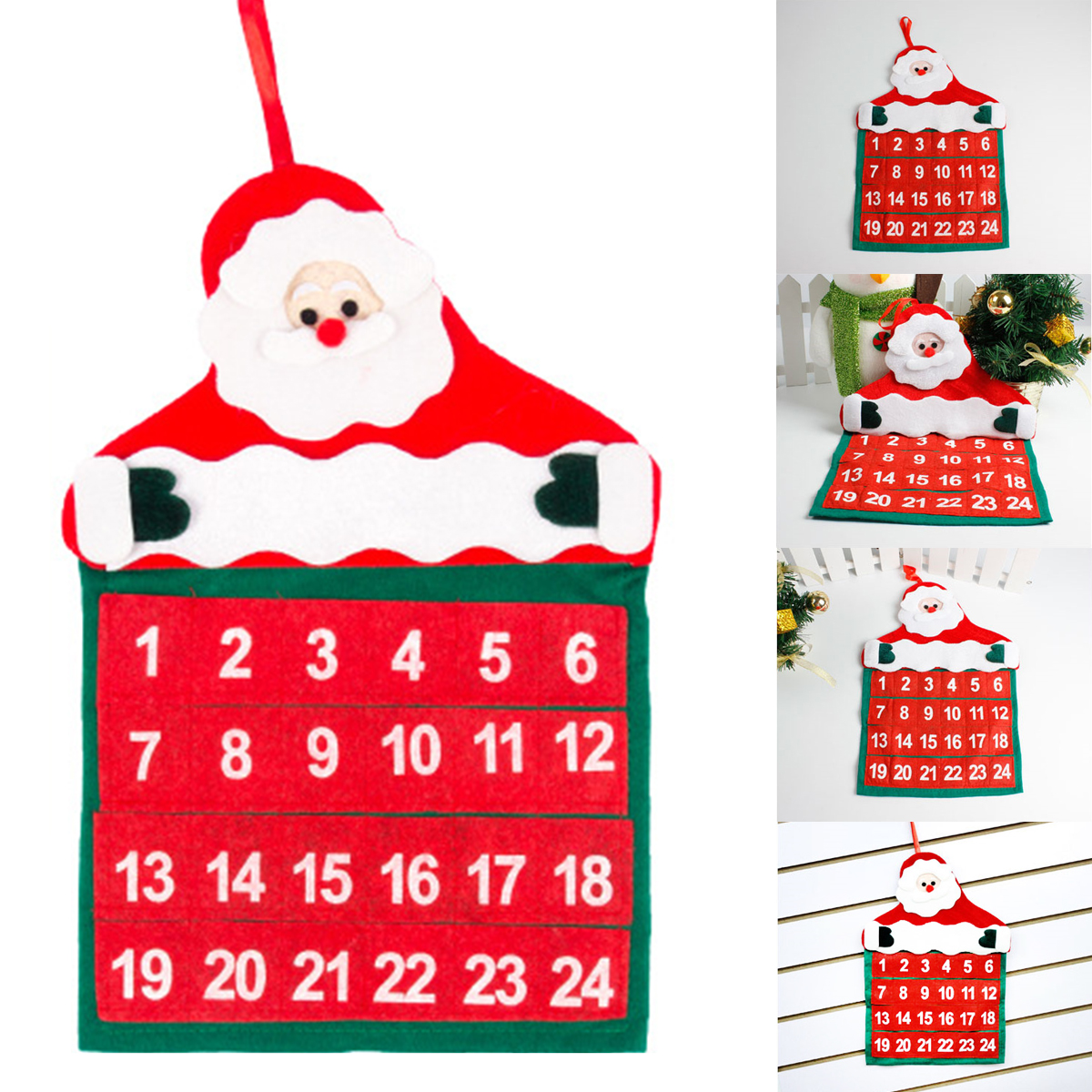 Hot Non Woven Christmas Wall Calendar Father Christmas Wall Calendar ...